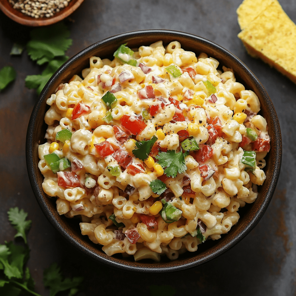 Creamy Mexican Macaroni Salad with a Zesty Twist: A Flavorful Fiesta in ...