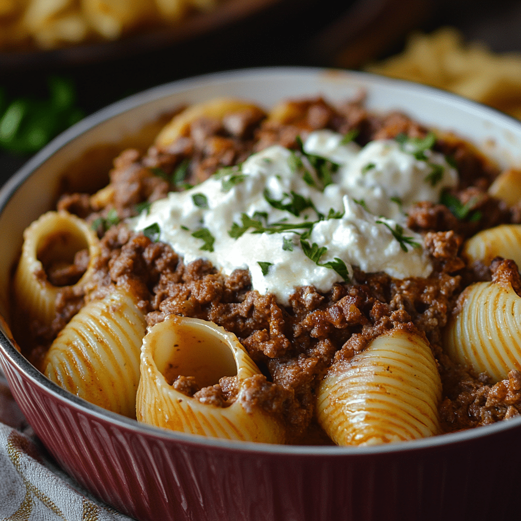 Creamy Ricotta Beef Stuffed Shells Pasta: A Decadent Italian Feast