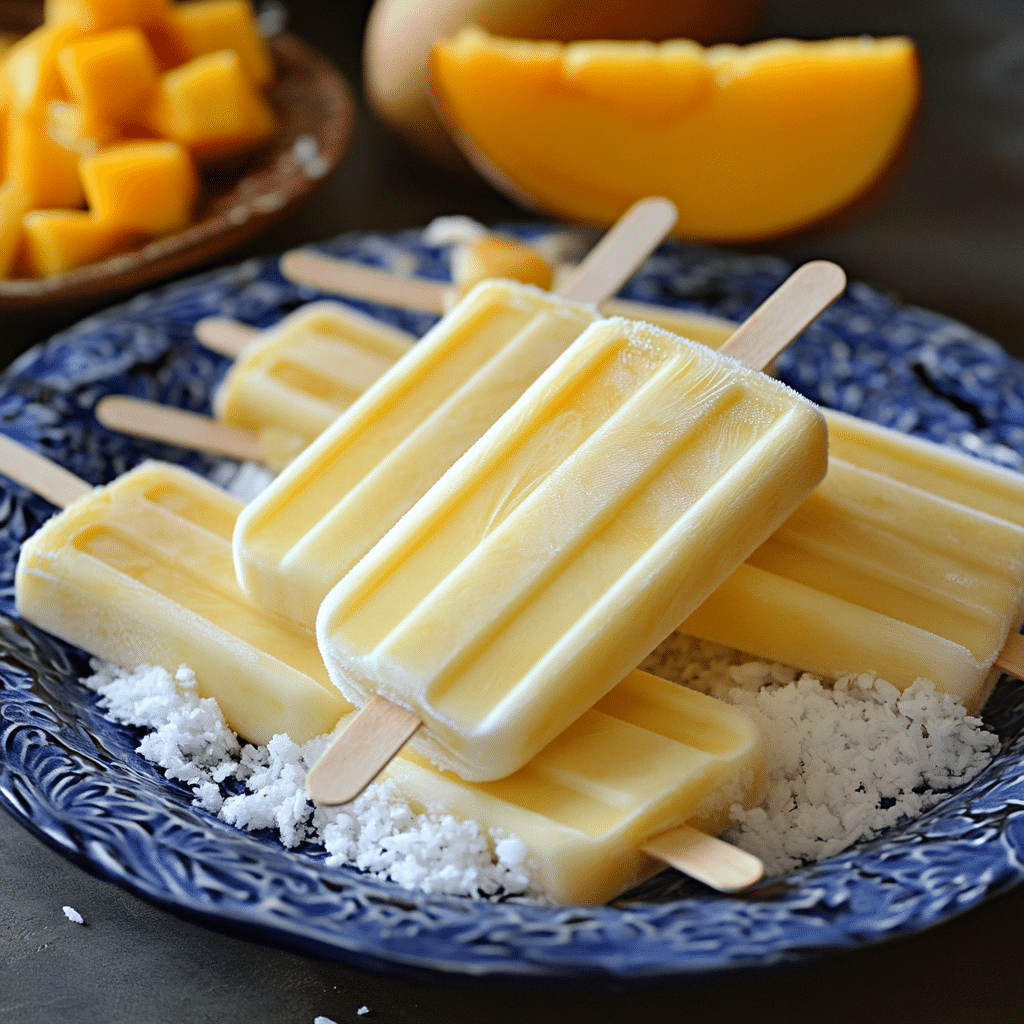 Easy Coconut Mango Popsicles: A Tropical Summer Treat