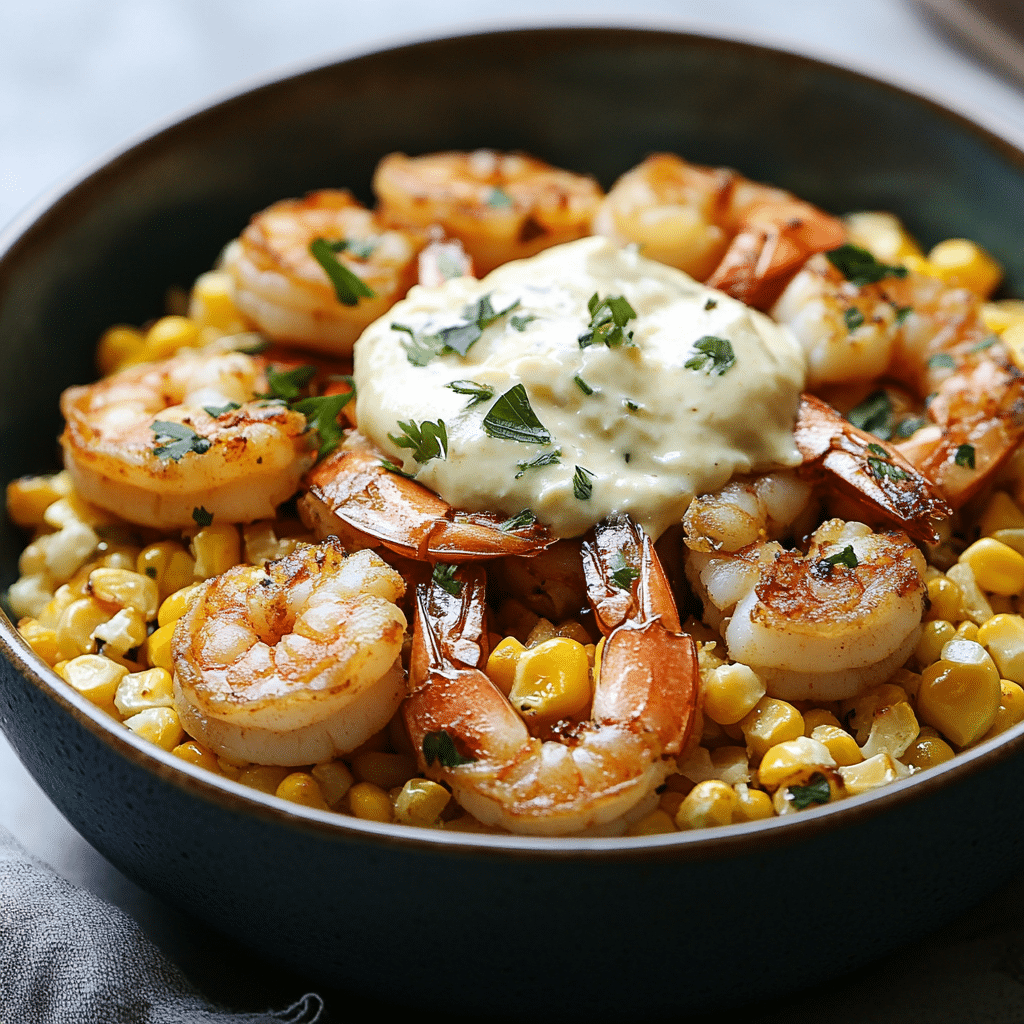 Shrimp and Creamed Corn: A Luxuriously Creamy & Savory Dish