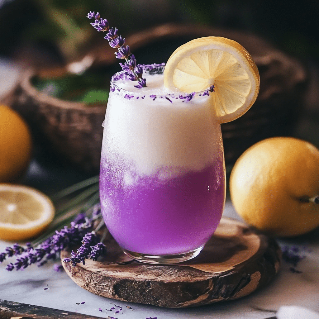 The Best Coconut Lavender Lemonade Mocktail Recipe