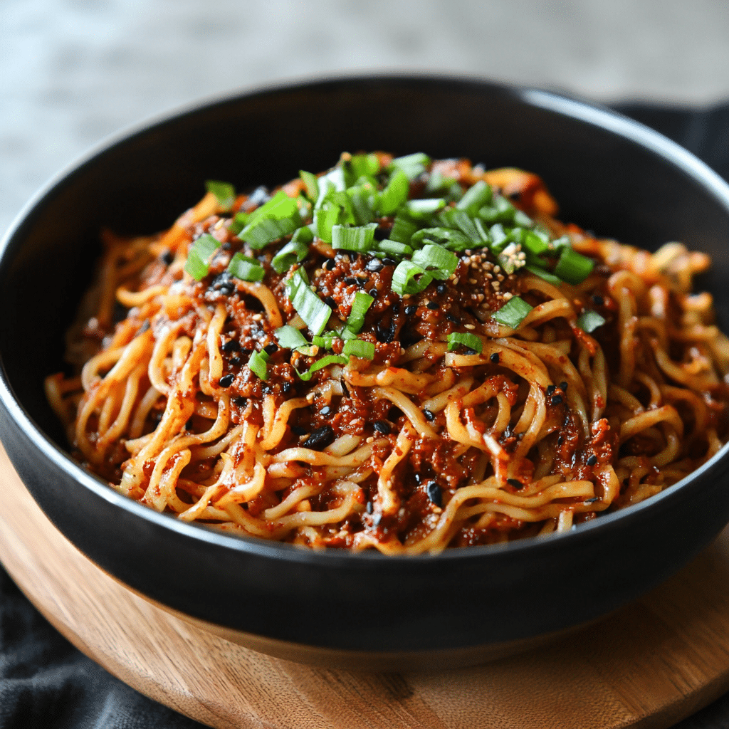 Spicy Korean Gochujang Noodles: Bold, Fiery & Packed with Flavor