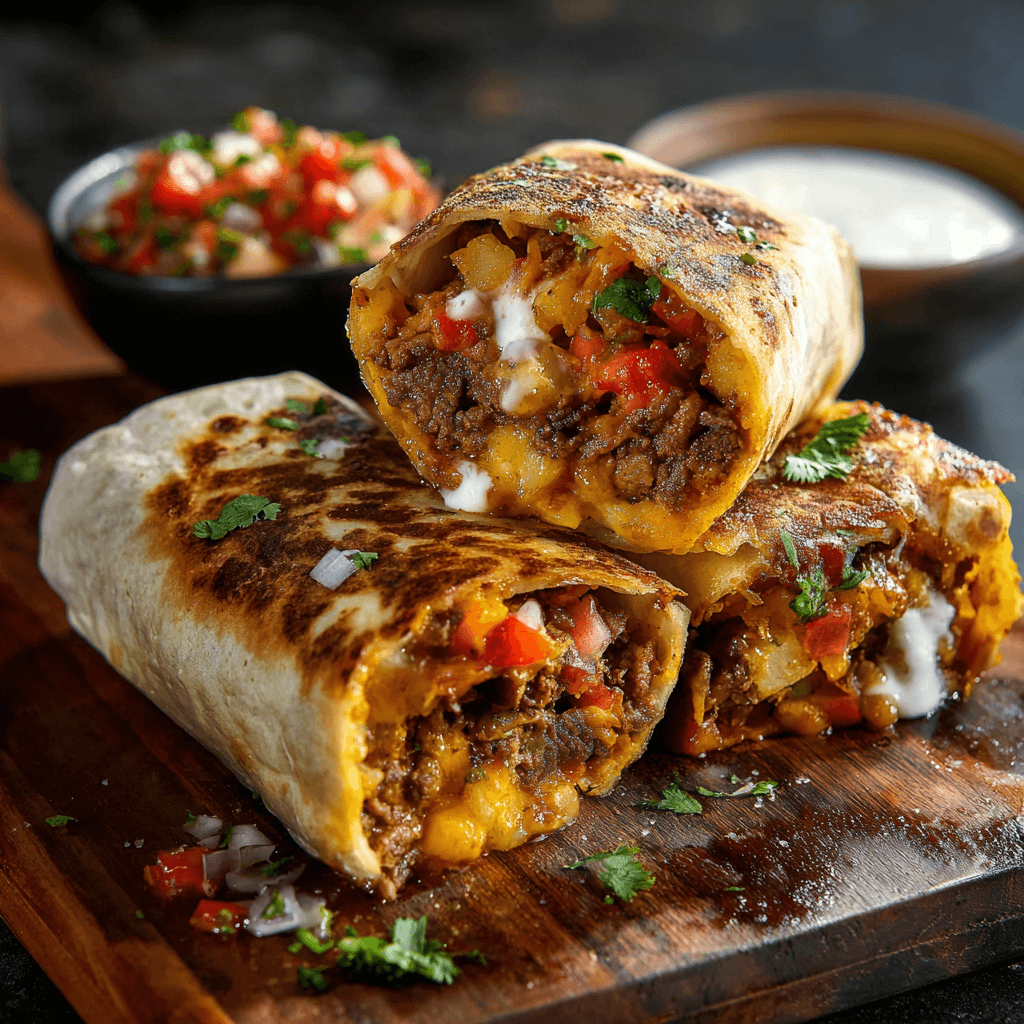 Loaded Beef and Potato Burritos – A Hearty, Flavor-Packed Meal
