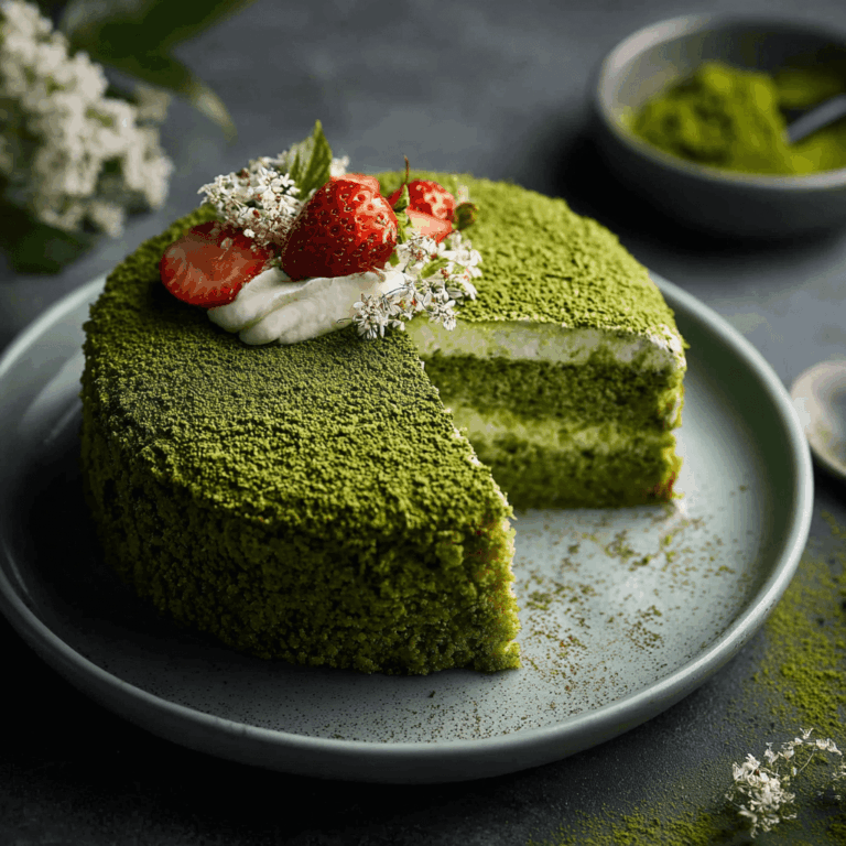 Matcha Green Tea Cake: A Delicate Balance of Flavor and Elegance