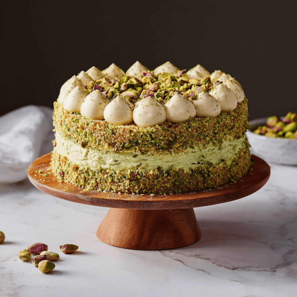 Pistachio Dacquoise Cake: A French Delight of Layers, Elegance, and ...
