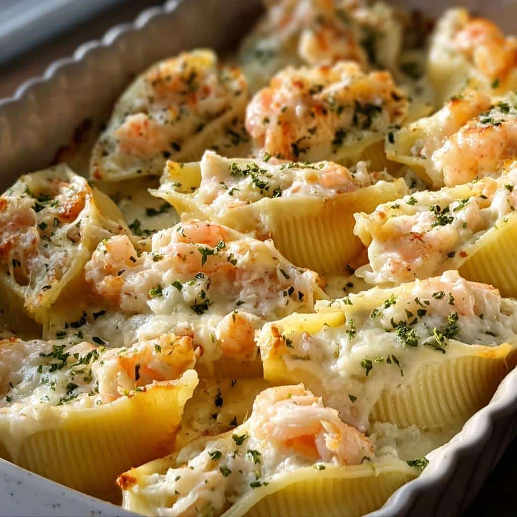 Irresistible Seafood Stuffed Shells Recipe in 3 Steps